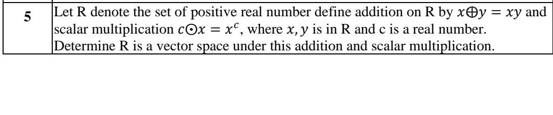 Solved 5 = Let R denote the set of positive real number | Chegg.com