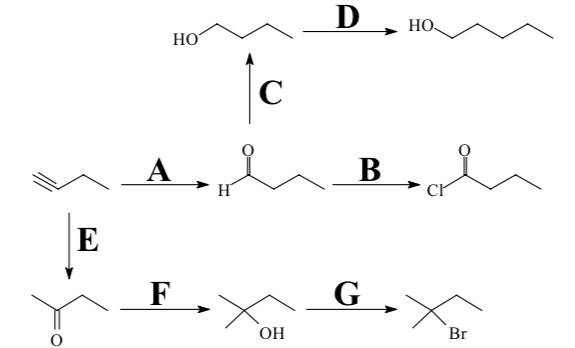 Solved Fill in the blanks with reagent(s) that allow each | Chegg.com