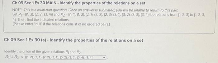 Solved Ch 09 Sec 1 Ex 30 MAIN - Identify the properties of | Chegg.com