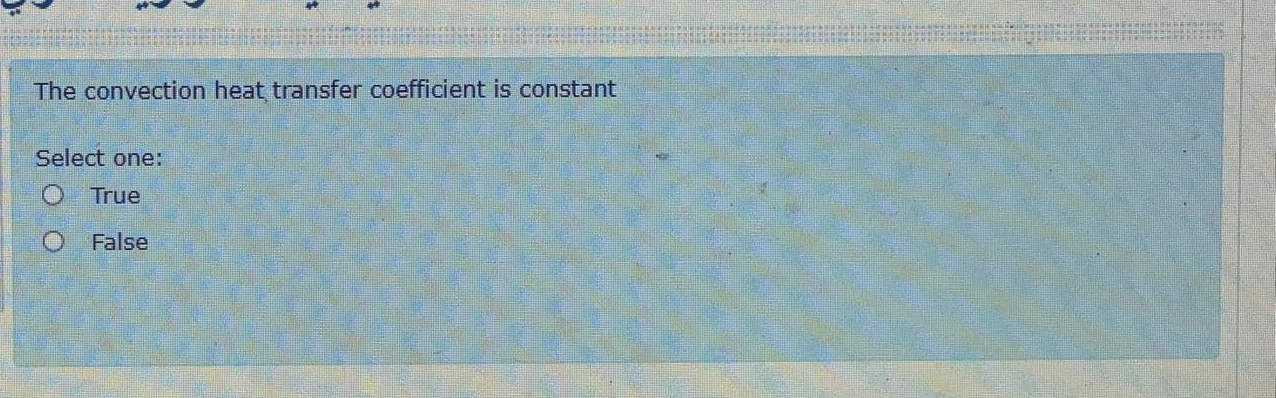 Solved The convection heat, transfer coefficient is | Chegg.com
