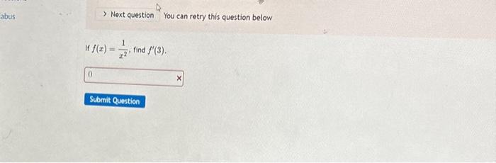 Solved f(x)=x21 | Chegg.com