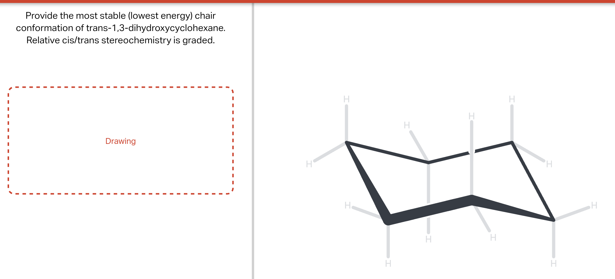 Solved Provide the most stable (lowest energy) ﻿chair | Chegg.com