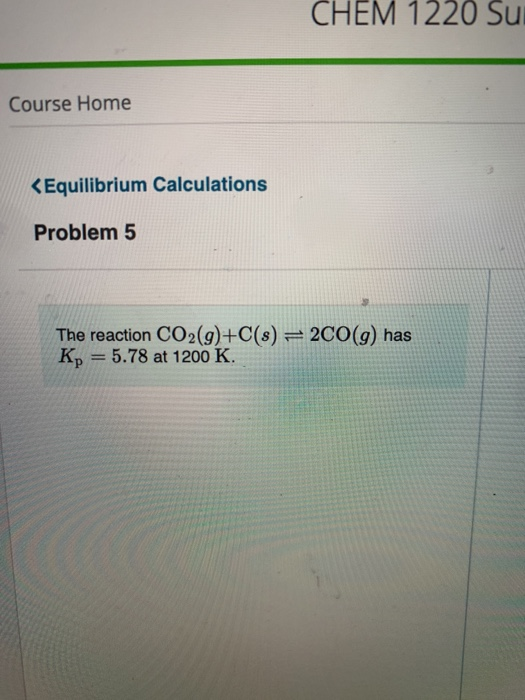 Solved CHEM 1220 Su Course Home | Chegg.com