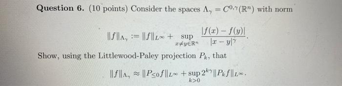 Solved Question 6. (10 points) Consider the spaces | Chegg.com Solved Question 6. (10 points) Consider the spaces | Chegg.com