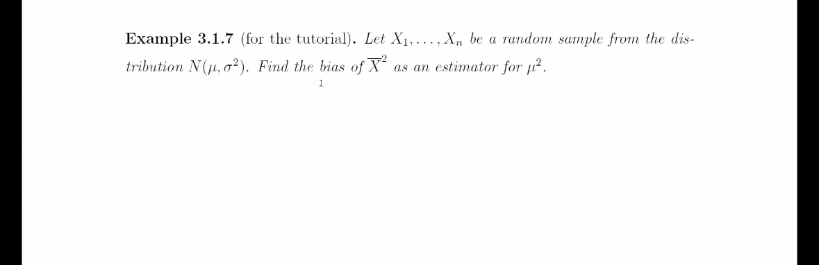 Solved Example 3.1.7 (for the tutorial). ﻿Let x1,dots,xn ﻿be | Chegg.com