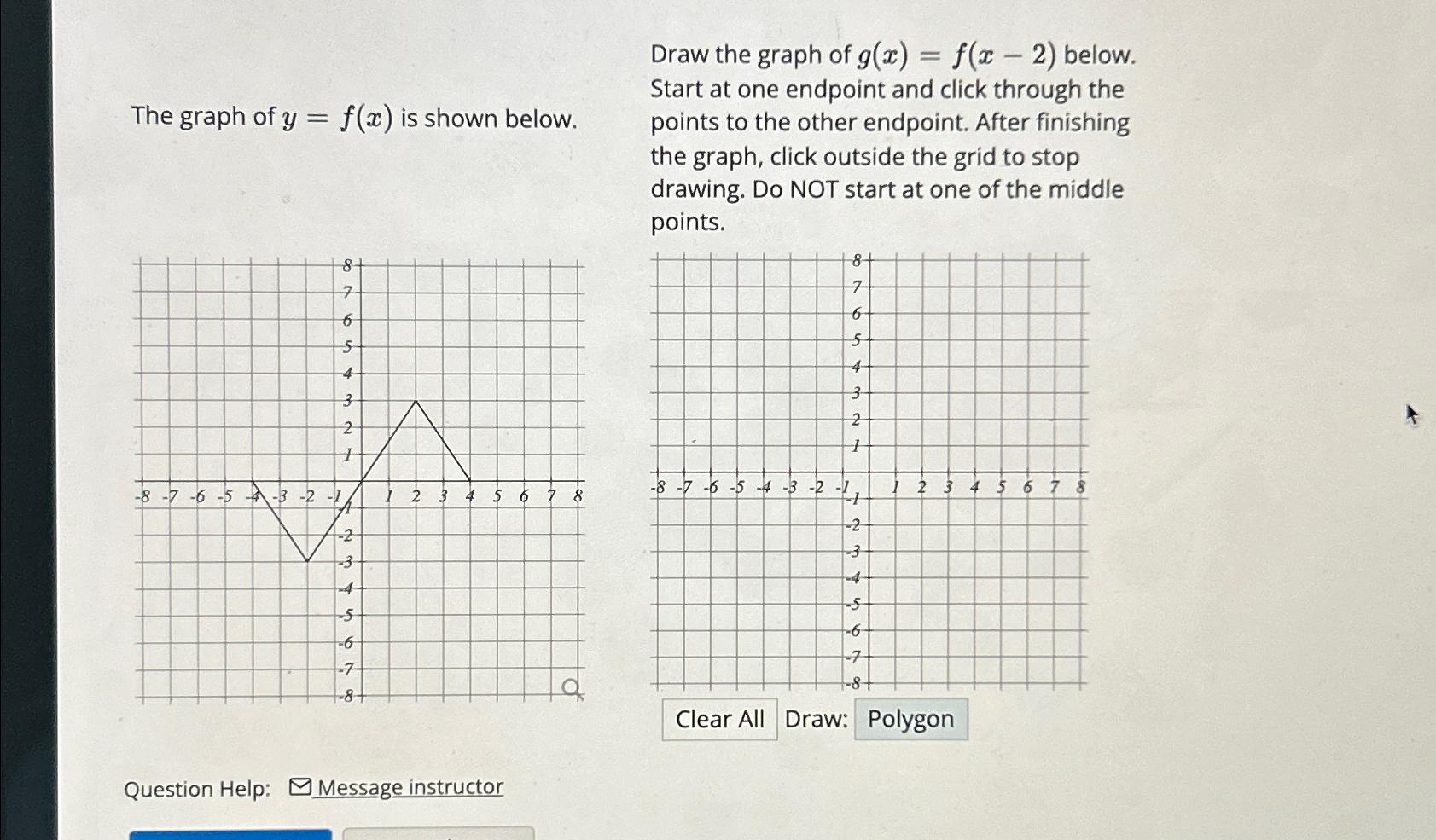 Solved The graph of y=f(x) ﻿is shown below.Draw the graph of | Chegg.com