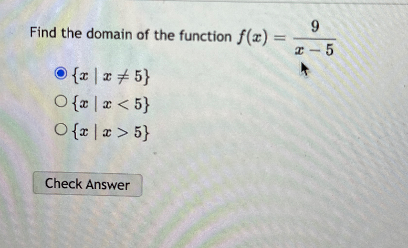 Solved Find the domain of the function | Chegg.com