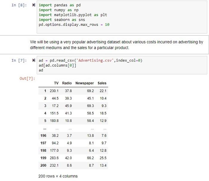 In [8]: N import pandas as pd import numpy as np | Chegg.com