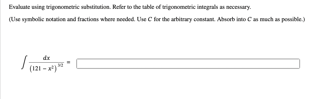 Solved C ﻿for the arbitrary constant. Absorb into C as ﻿much | Chegg.com