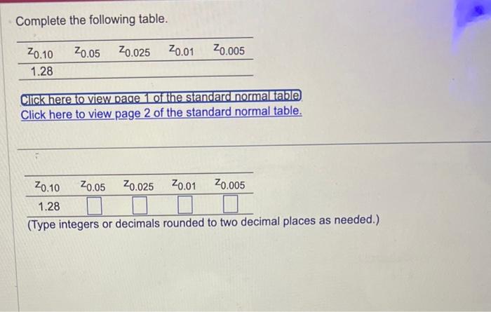 Solved Complete the following table. Click here to view pade | Chegg.com