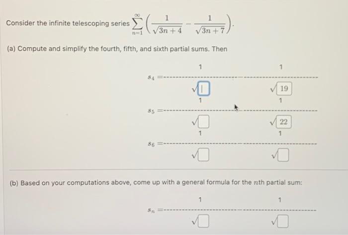 Solved Each of the following geometric series can be written | Chegg.com
