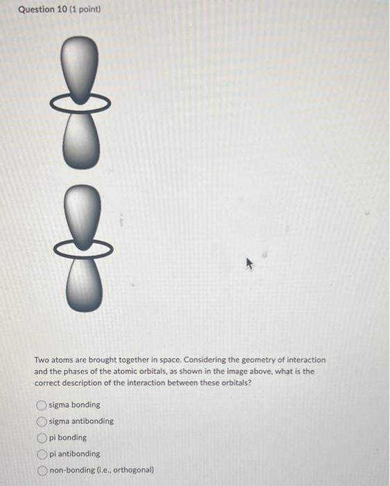 Solved Two atoms are brought together in space. Considering | Chegg.com
