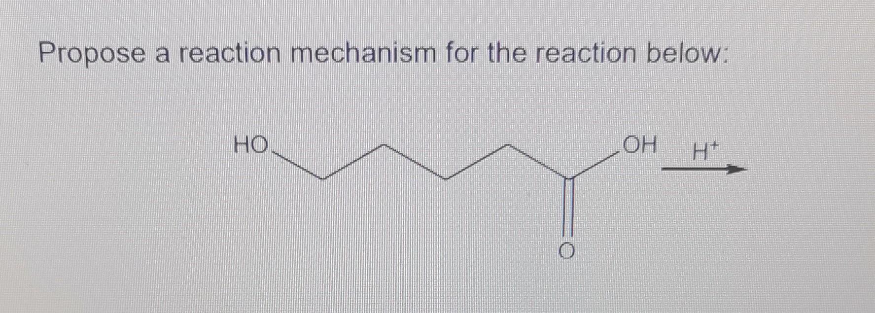 Solved Propose a reaction mechanism for the reaction below: | Chegg.com