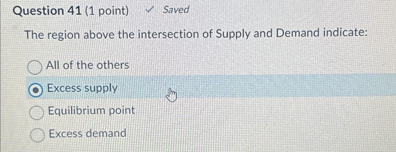 Solved Question 41 (1 ﻿point)SavedThe region above the | Chegg.com