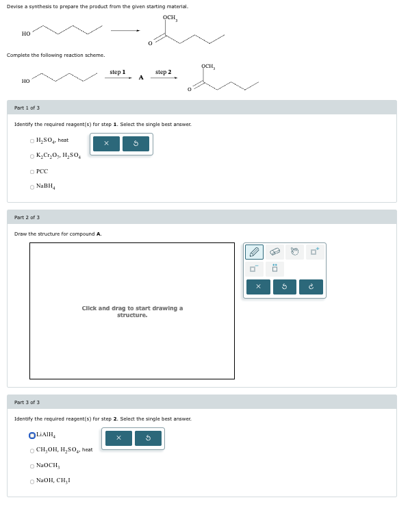 Solved Devise a synthesis to ﻿prepare the product from the | Chegg.com