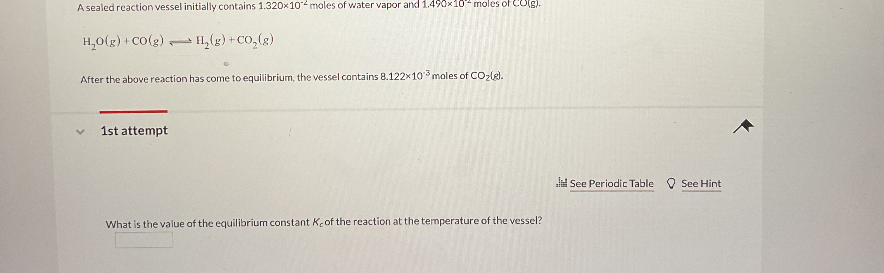 Solved A sealed reaction vessel initially contains | Chegg.com