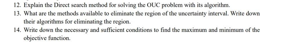 Solved 12. Explain the Direct search method for solving the | Chegg.com