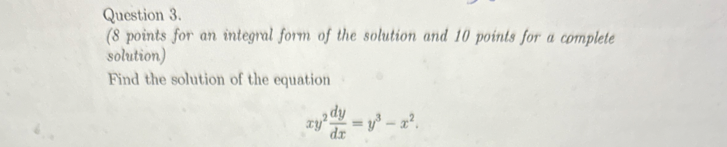 Solved Question 3.(8 points for an integral form of the | Chegg.com Solved Question 3.(8 points for an integral form of the | Chegg.com