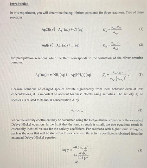 5. Look up Ksp for AgCl and AgI. Based on these | Chegg.com