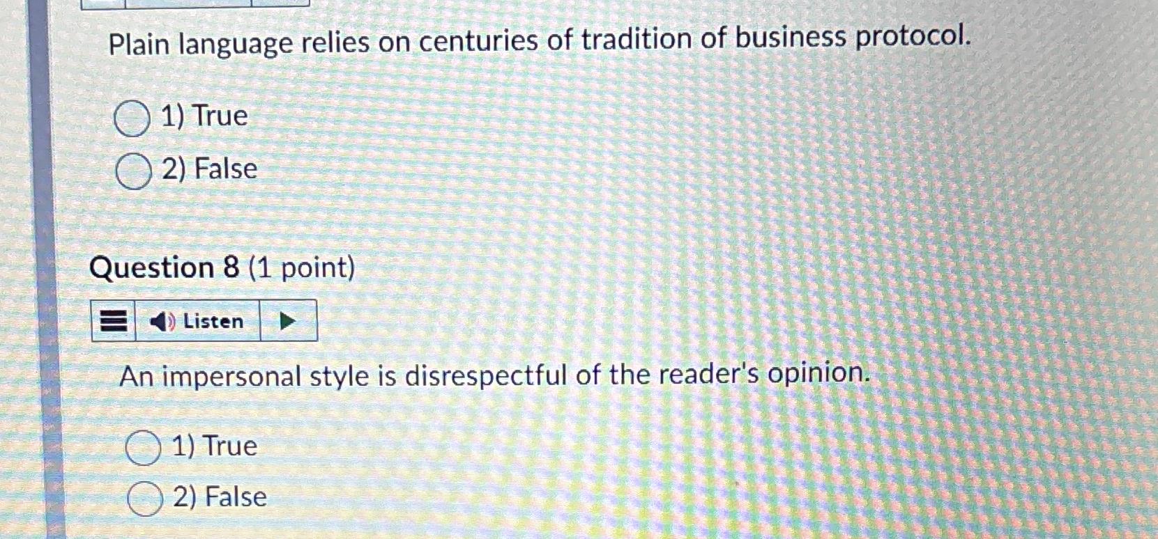 Solved Plain language relies on centuries of tradition of | Chegg.com