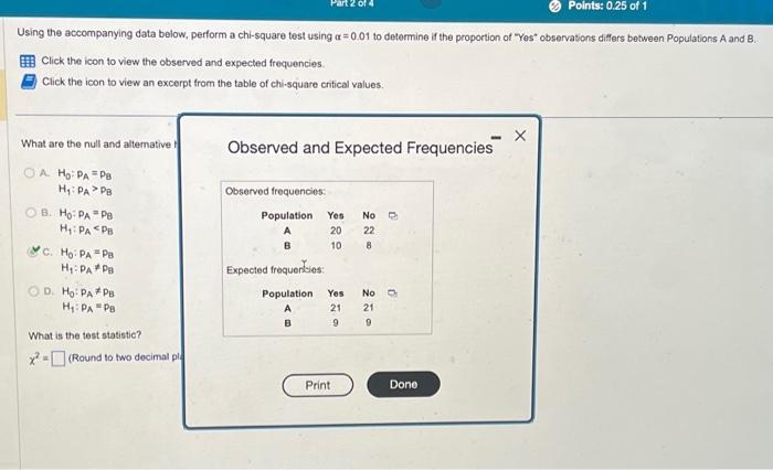 Solved Using the accompanying data below, perform a | Chegg.com