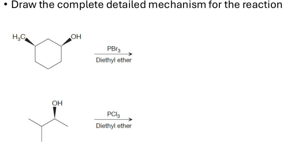 Solved Draw the complete detailed mechanism for the reaction | Chegg.com