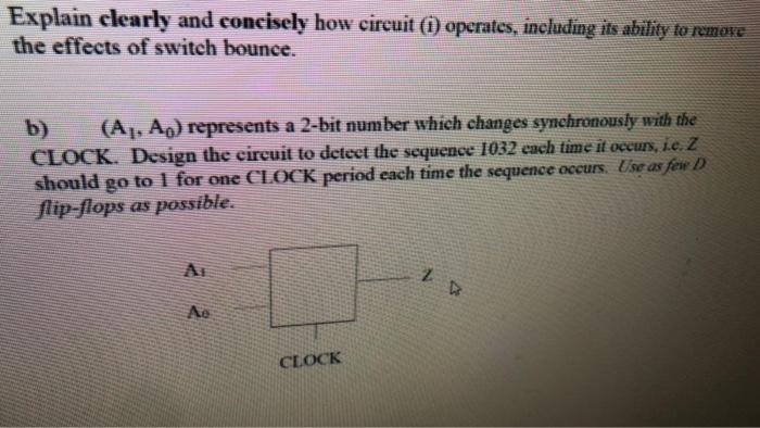 Solved Explain clearly and concisely how circuit () | Chegg.com