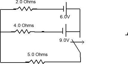 Solved Two batteries and three resistors are connected as | Chegg.com