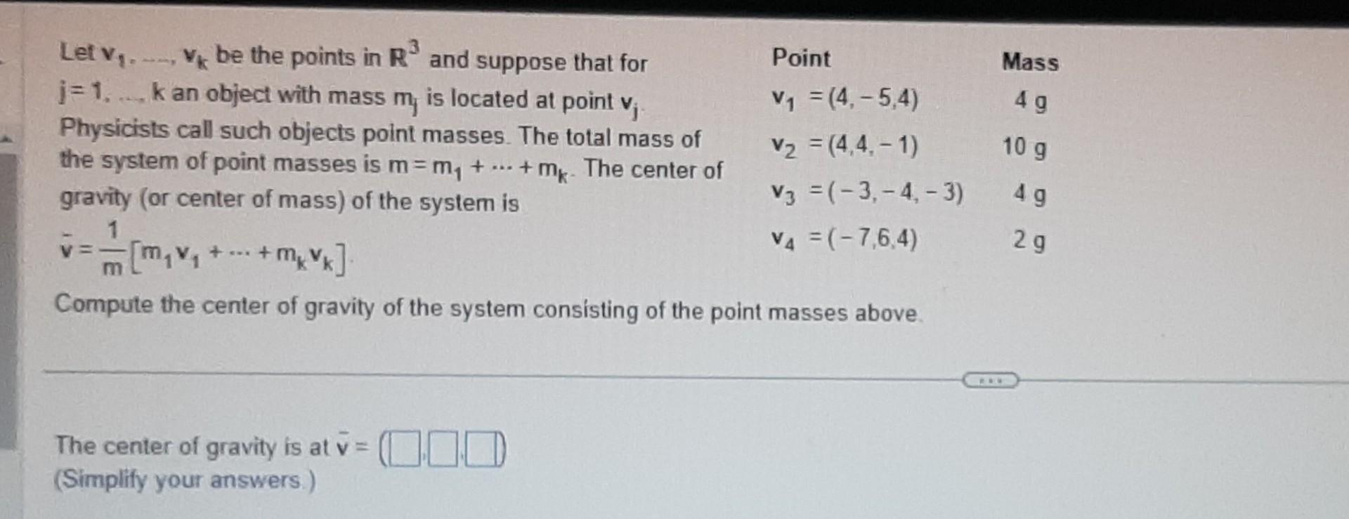 Solved Let v1…,vk be the points in R3 and suppose that for | Chegg.com