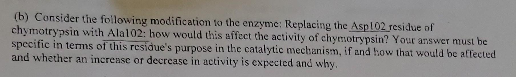 Solved (b) Consider the following modification to the | Chegg.com