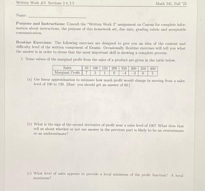Solved mation about instructions, the purpose of this | Chegg.com