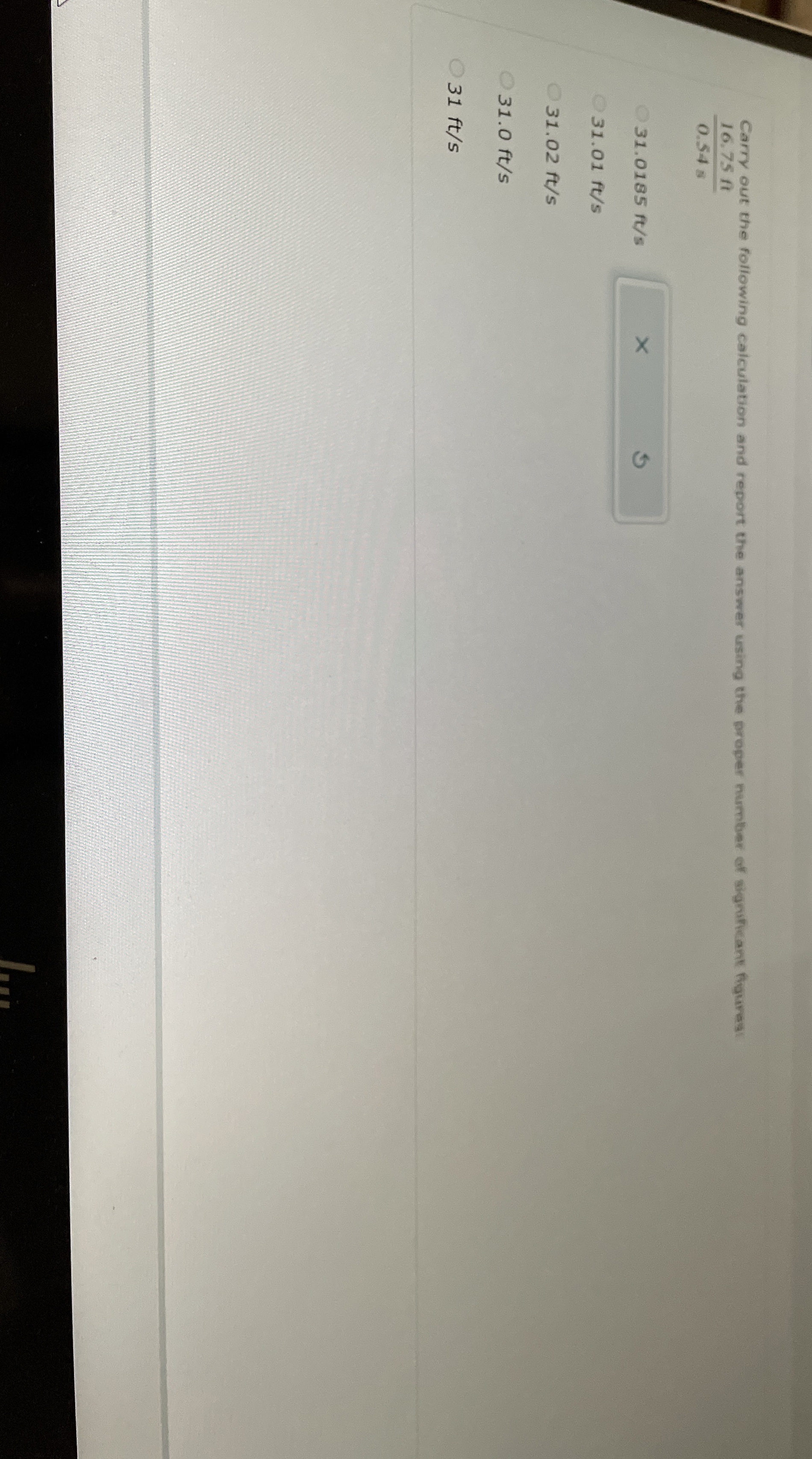Solved Carry out the following calculation and report the | Chegg.com