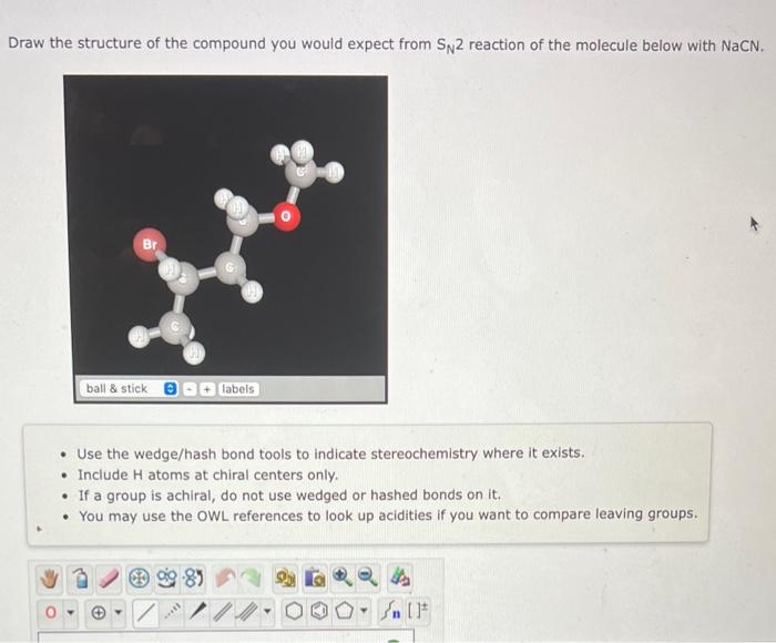 Solved Draw The Structure Of The Organic Product Expected