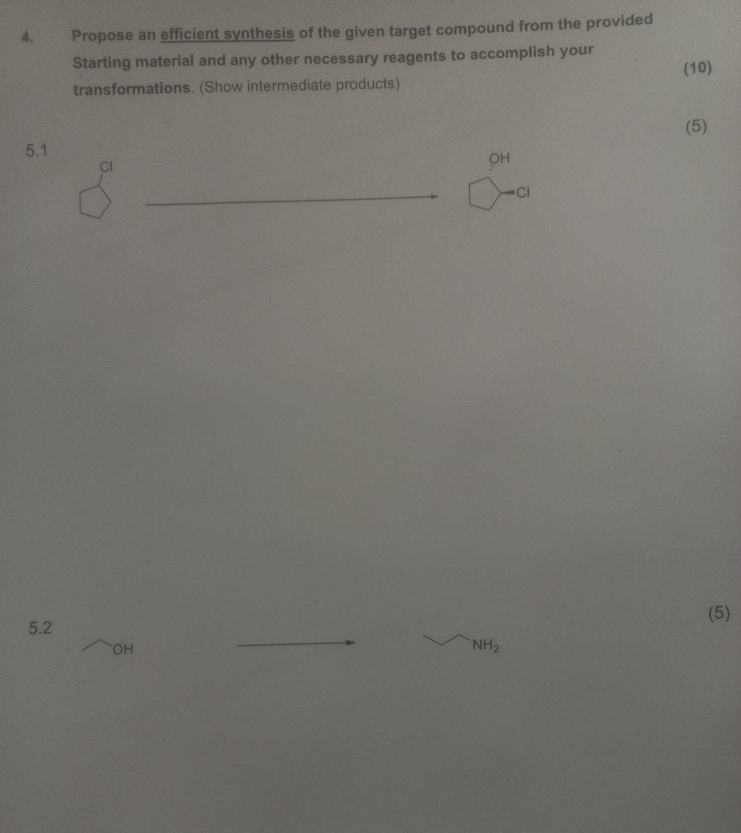 Solved Propose an efficient synthesis of the given target | Chegg.com