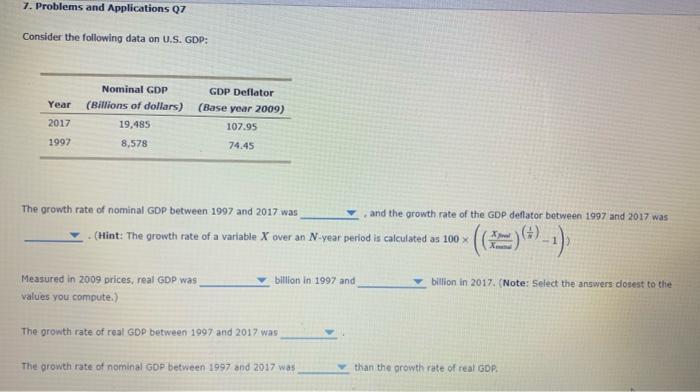 Solved 7. Problems and Applications Q7 Consider the | Chegg.com