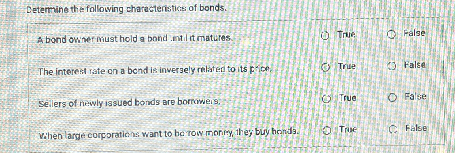 Solved Determine the following characteristics of bonds.A | Chegg.com