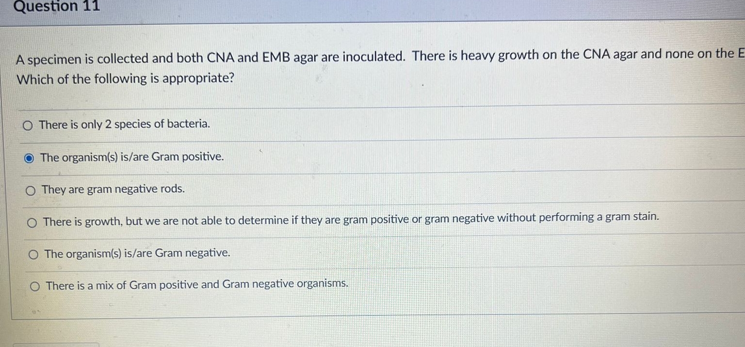 Solved Question 11a Specimen Is Collected And Both Cna And 4407
