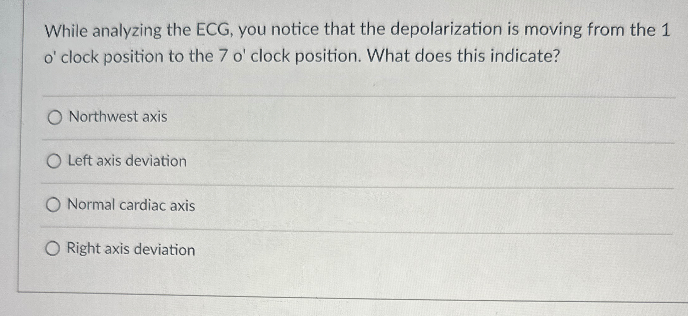 Solved While analyzing the ECG, you notice that the | Chegg.com