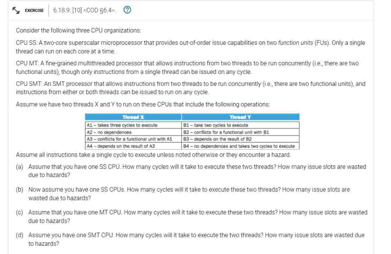 Solved Consider the following three CPU organizations: CPU | Chegg.com