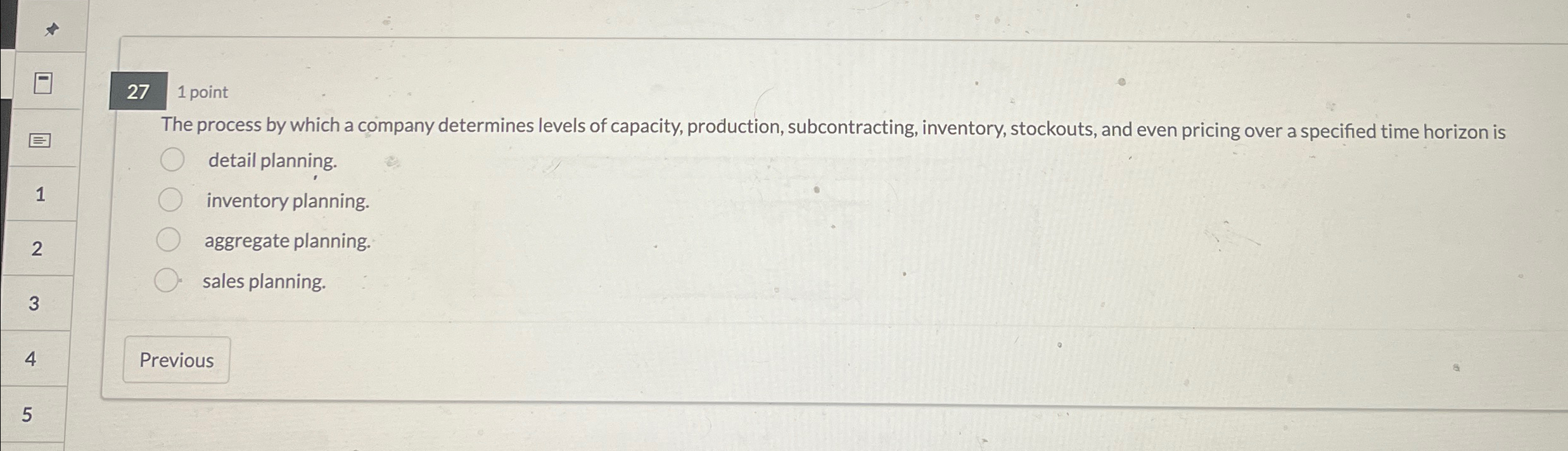 Solved 271 ﻿pointThe process by which a company determines | Chegg.com
