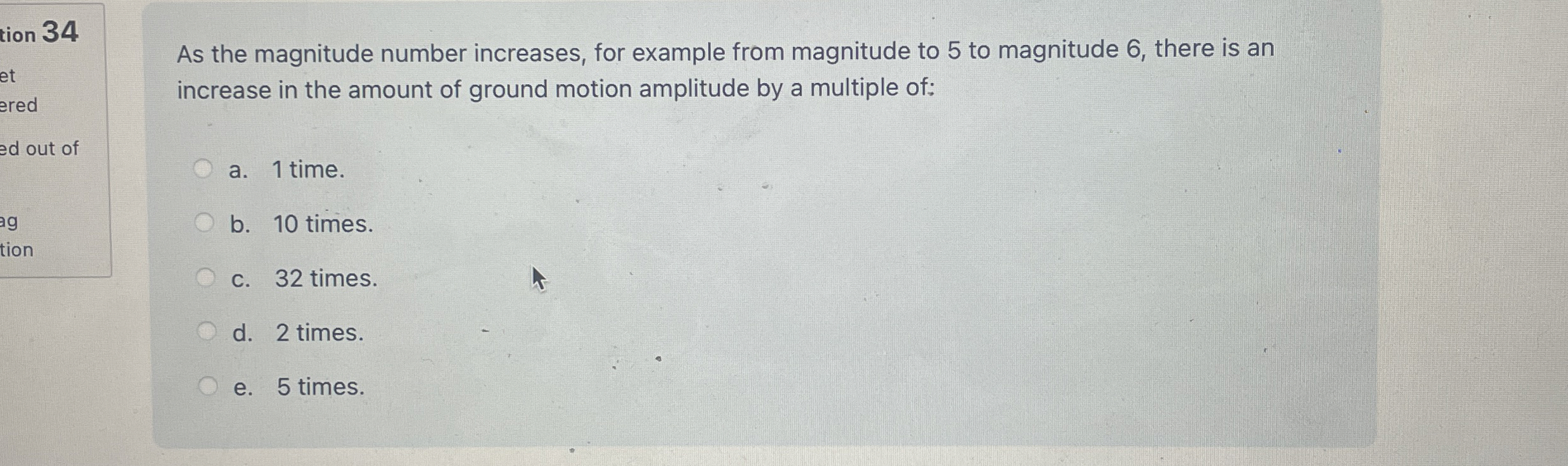 Solved As the magnitude number increases, for example from | Chegg.com