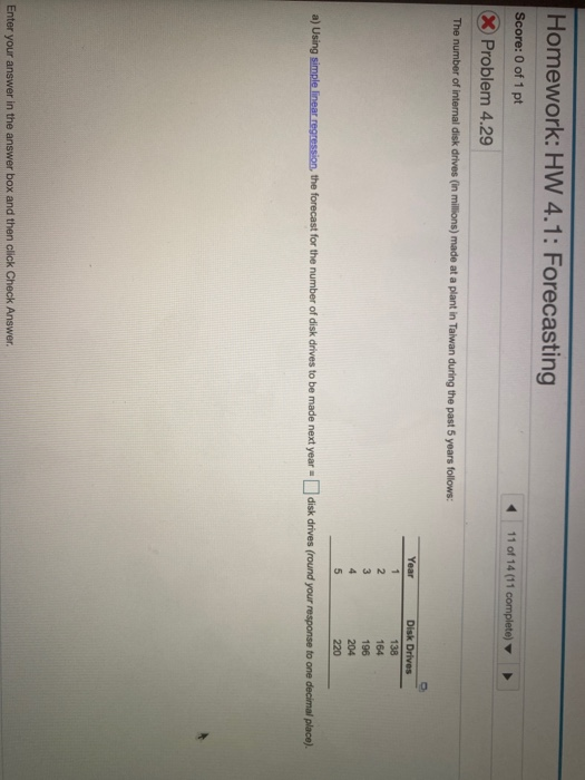 Solved A Using Simple Linear Regressionloading The