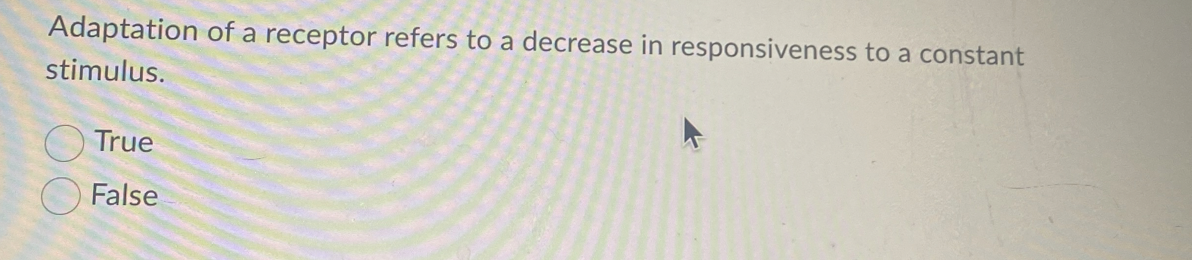Solved Adaptation of a receptor refers to a decrease in | Chegg.com
