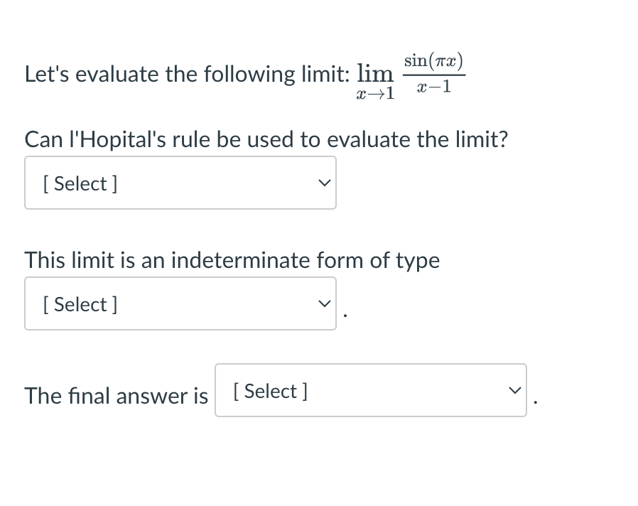 Solved Let's evaluate the following limit: | Chegg.com