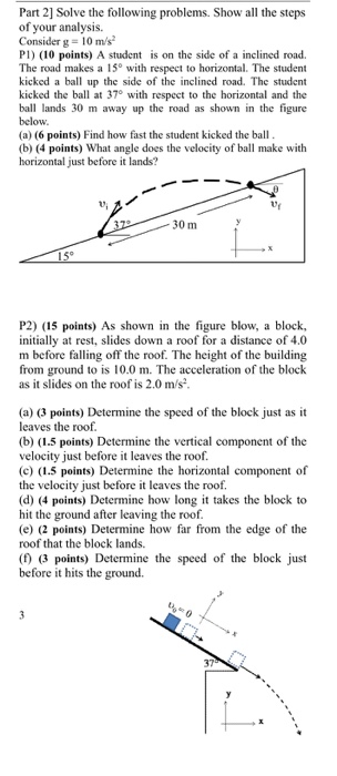 Solved Part 2] Solve the following problems. Show all the | Chegg.com