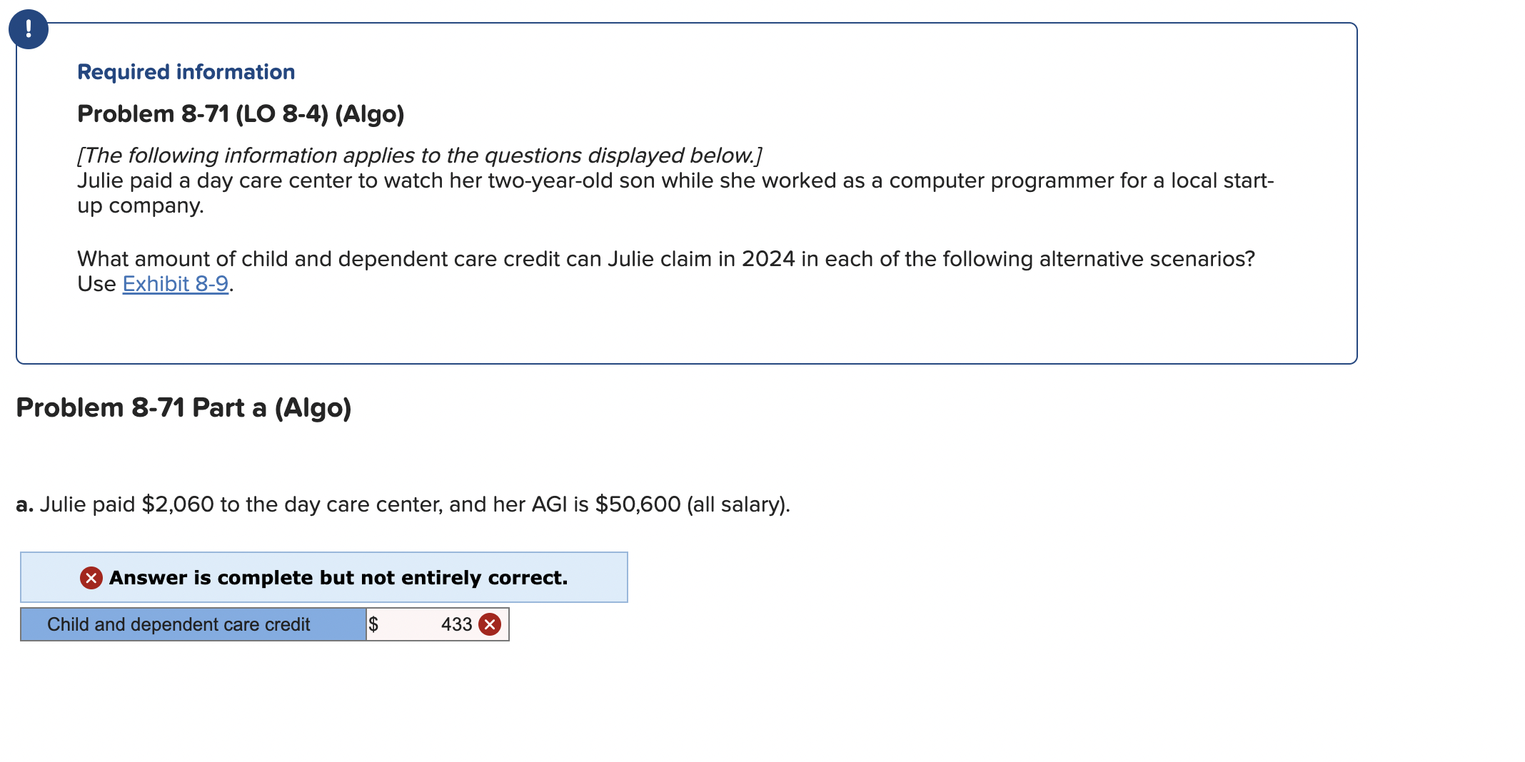 Solved Required information Problem 8-71 (LO | Chegg.com