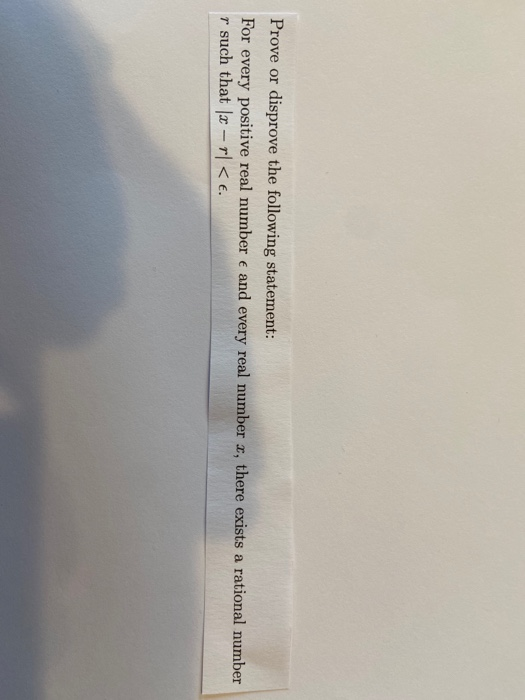 Solved Prove or disprove the following statement: For every | Chegg.com