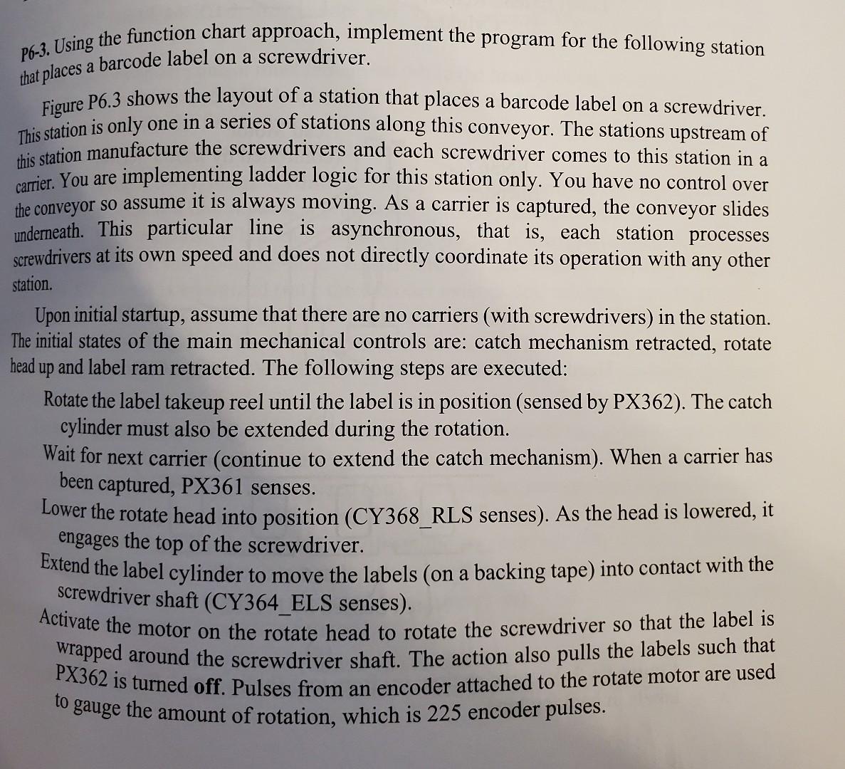 Solved P6-3. Using the function chart approach, implement | Chegg.com