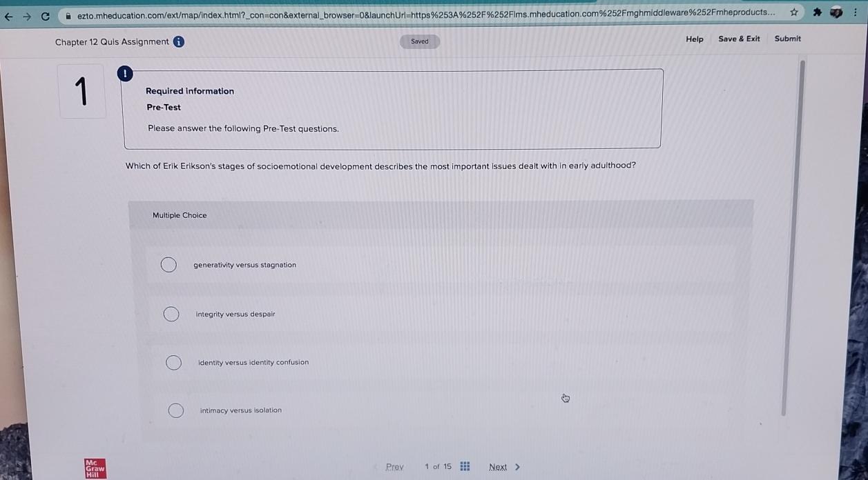 Solved Chapter 12 ﻿Quis Assignment (i)SavedHelpSave & | Chegg.com
