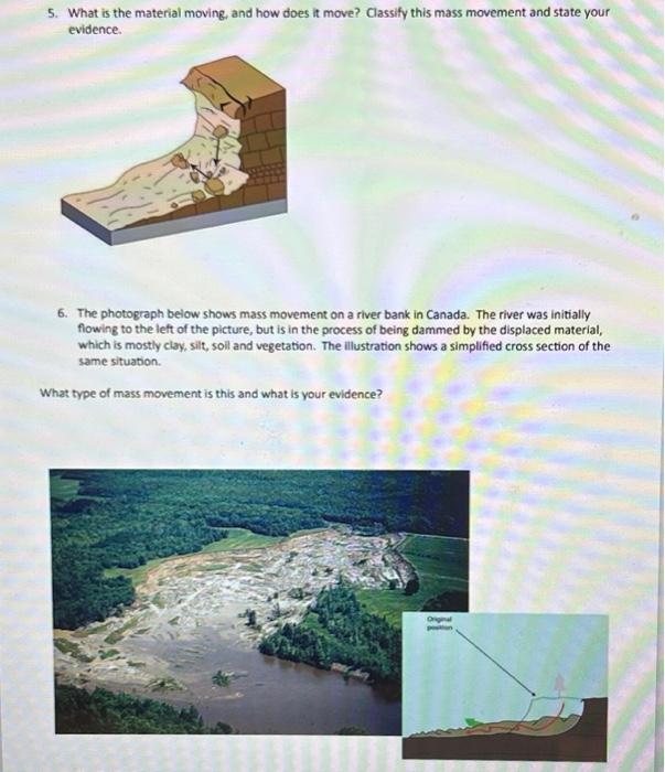 Lab 6-Mass Wasting 1. Friction, Slope and Gravity → | Chegg.com